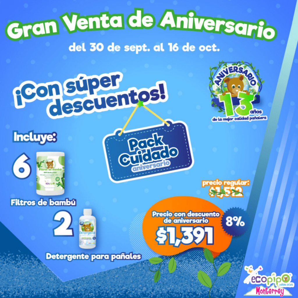 Pack Cuidado | Aniversario | Ecopipo Monterrey
