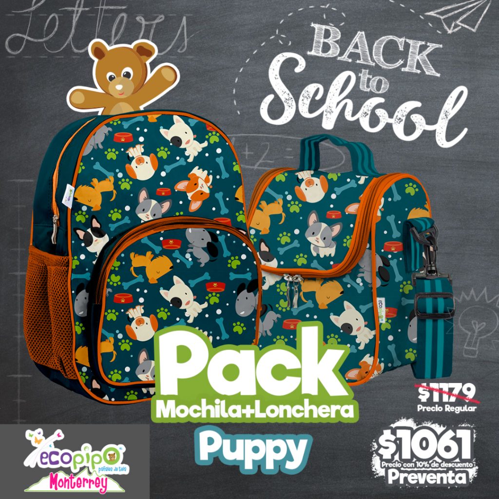 Pack Mochila + Lonchera | Ecopipo Monterrey